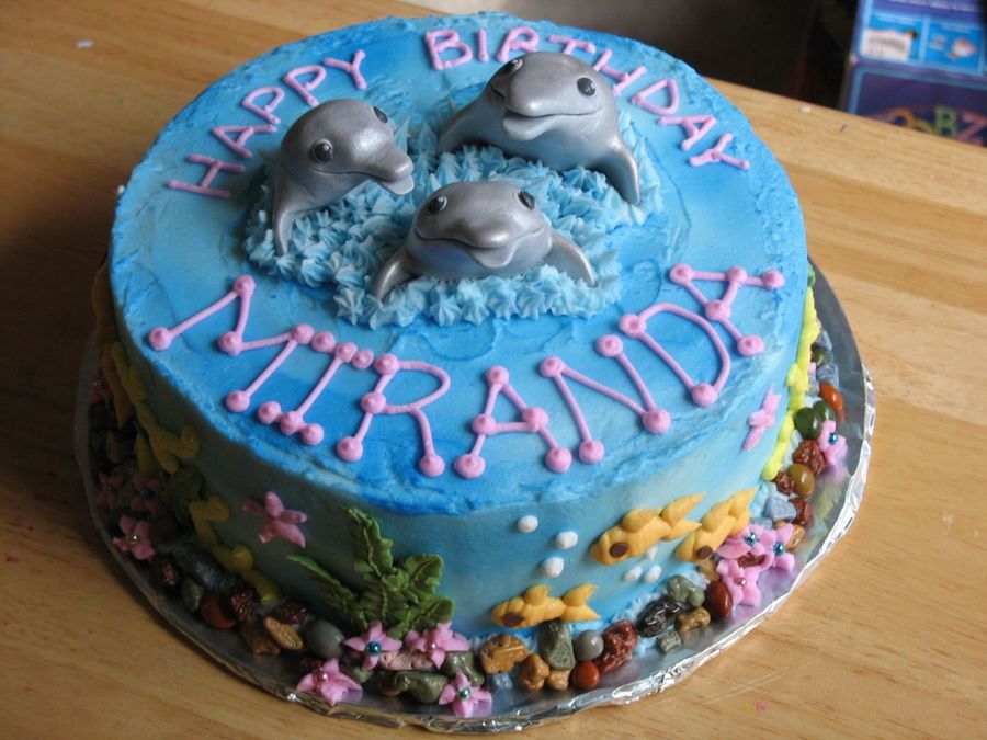 Miranda's Dolphin Cake - CakeCentral.com
