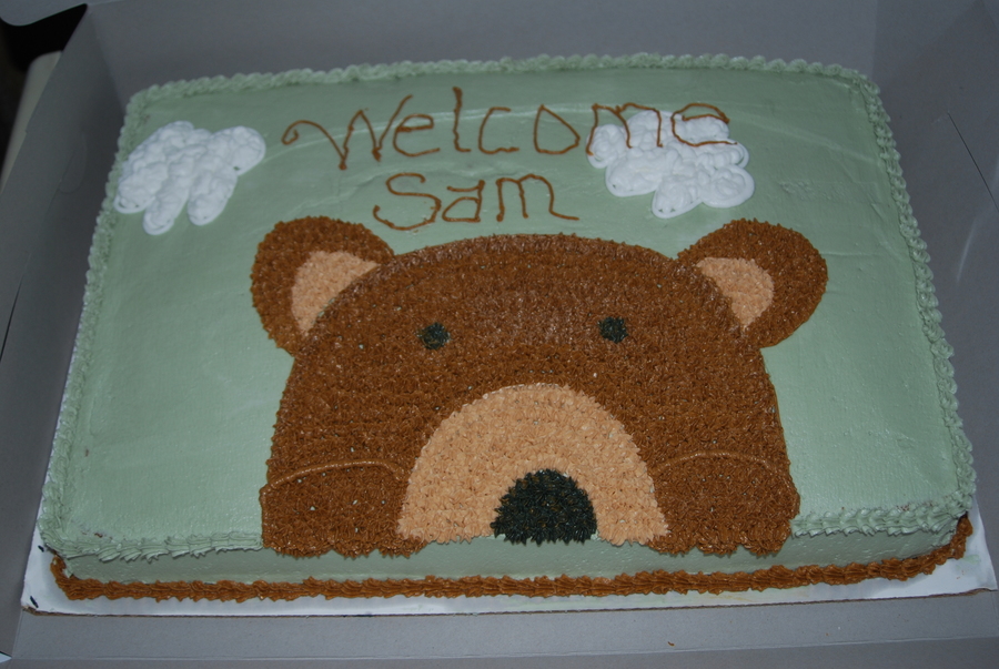 Welcome Baby Bear - CakeCentral.com