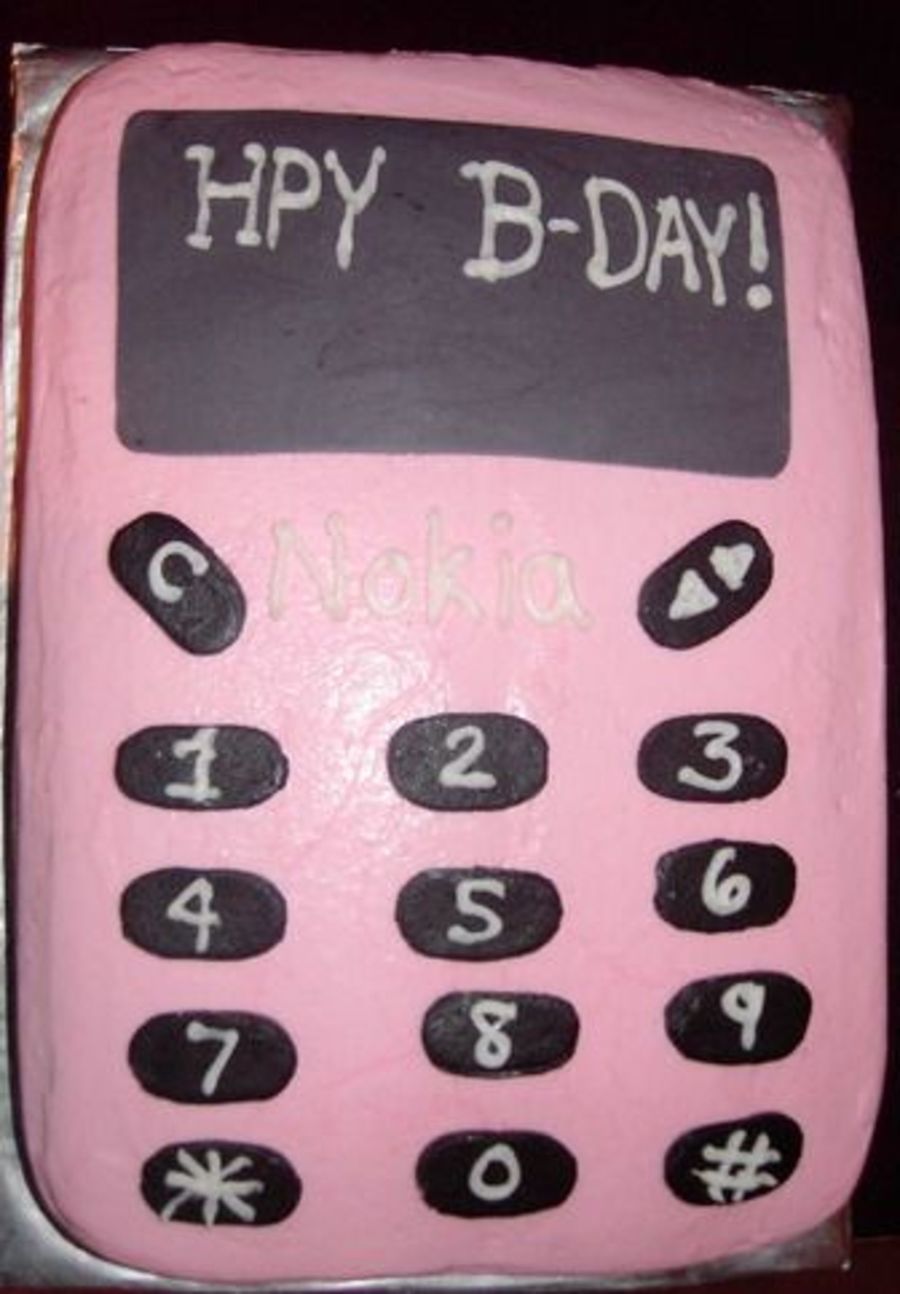 Cell Phone Cake (Simple) - CakeCentral.com