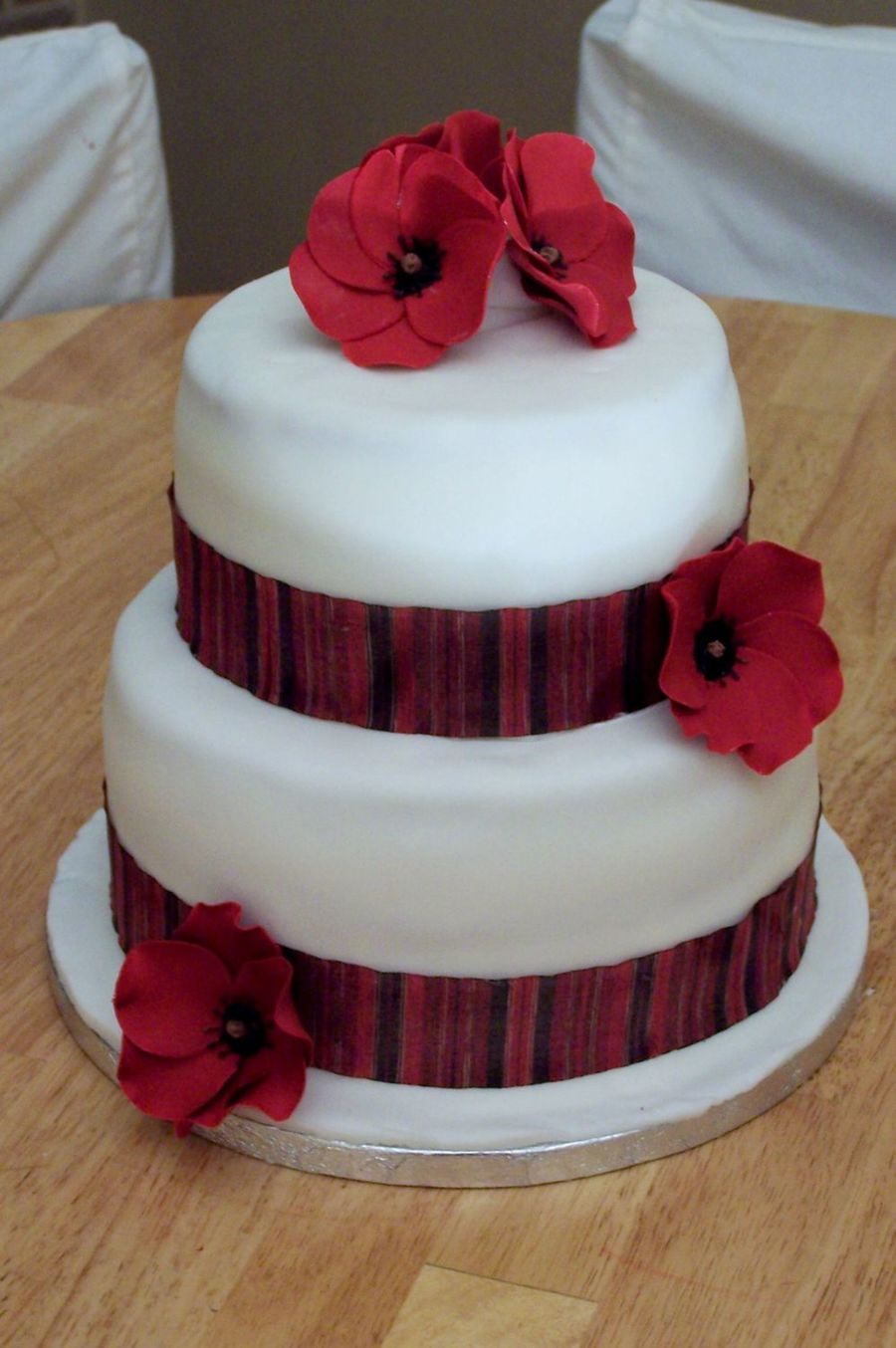 Poppy / Poppies Wedding Cake - CakeCentral.com