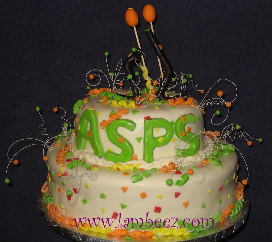 Confetti And Fireworks Cake - CakeCentral.com