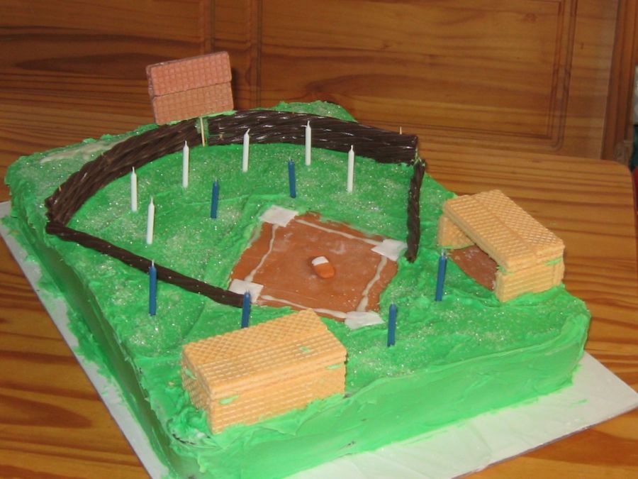 Baseball Field Cake - CakeCentral.com