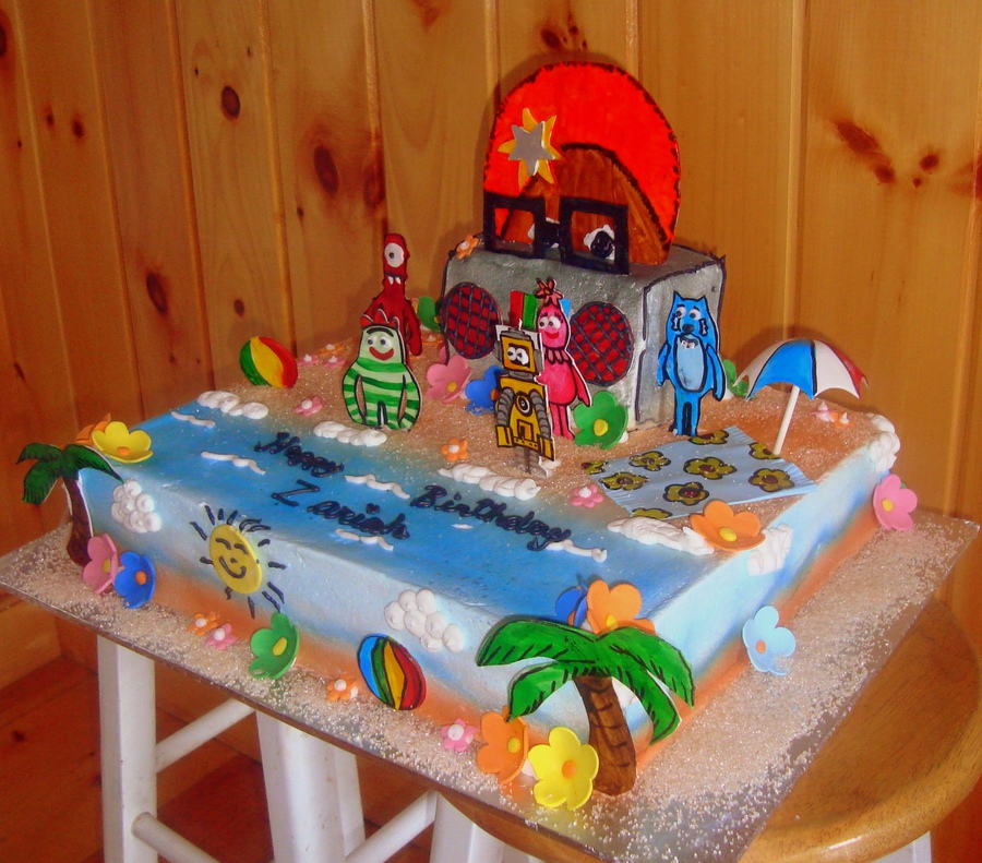 Yo Gabba Gabba Beach Luau - CakeCentral.com