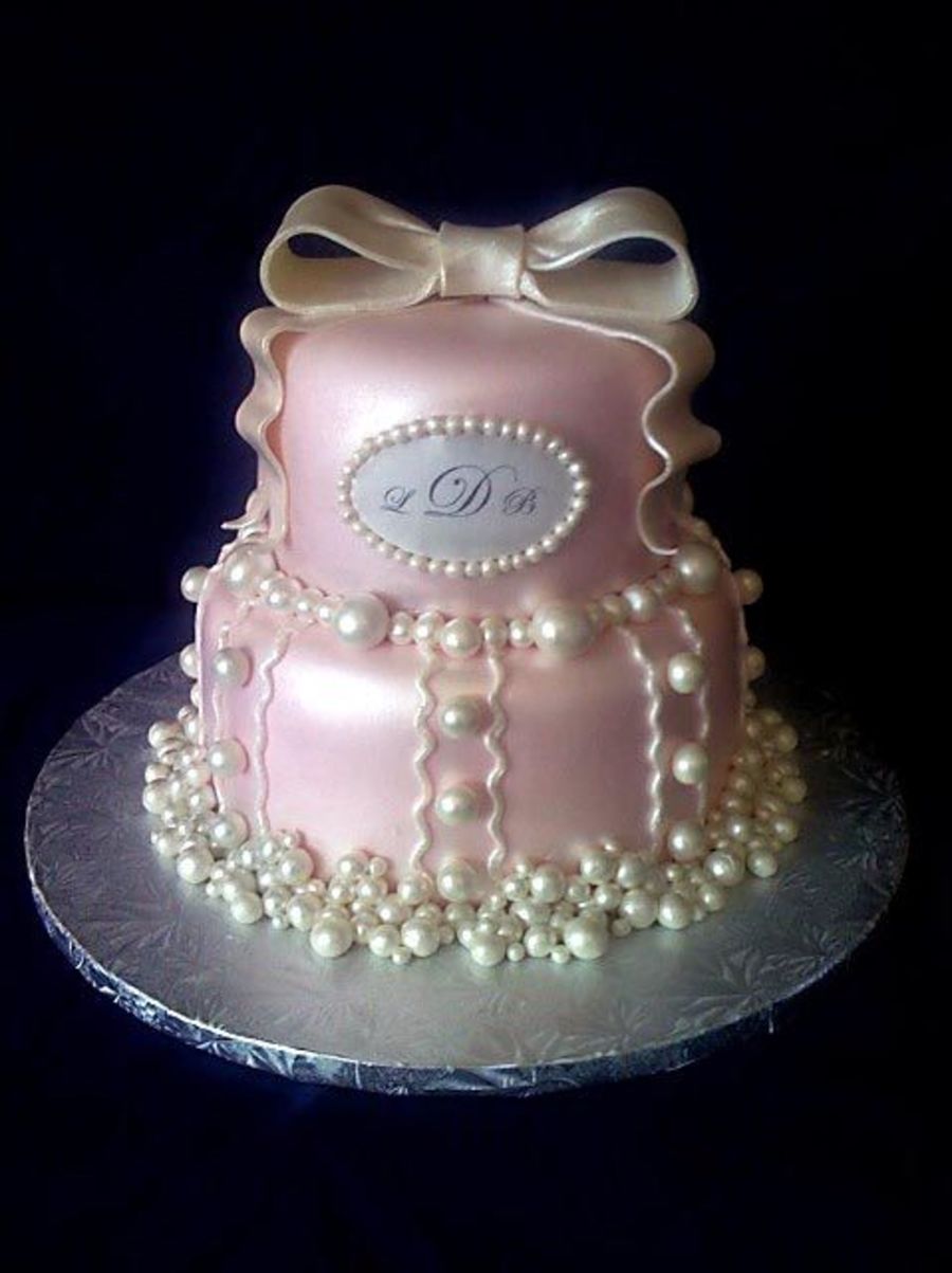 Pink And Pearl - CakeCentral.com
