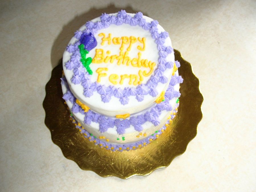 Small Birthday Cake~ - CakeCentral.com