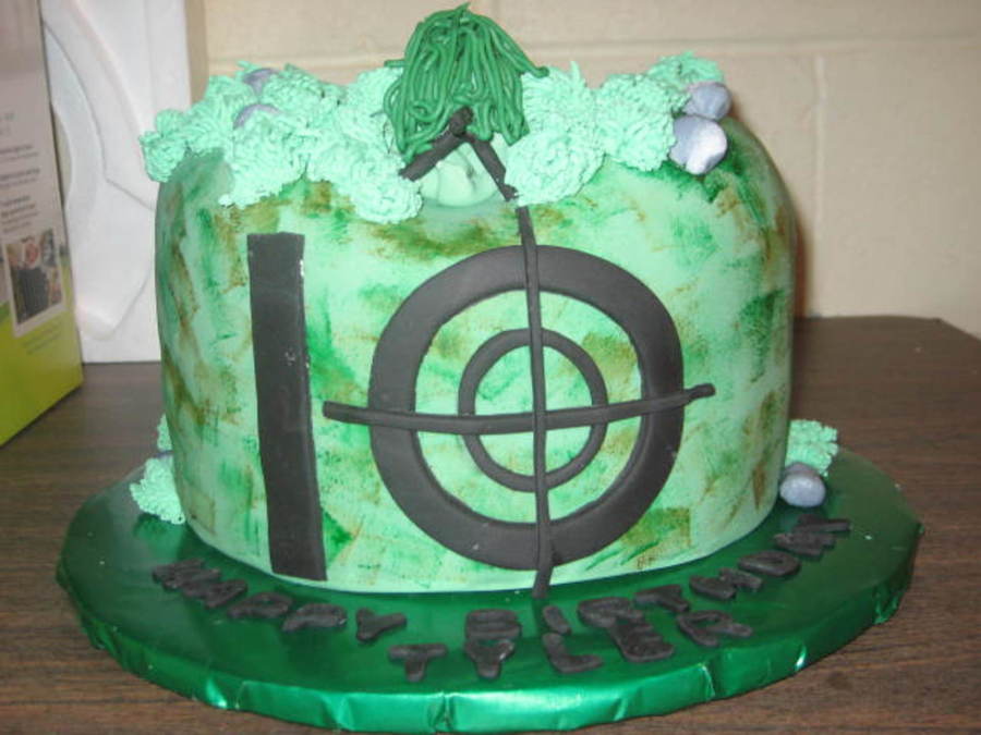 Sniper Cake - CakeCentral.com