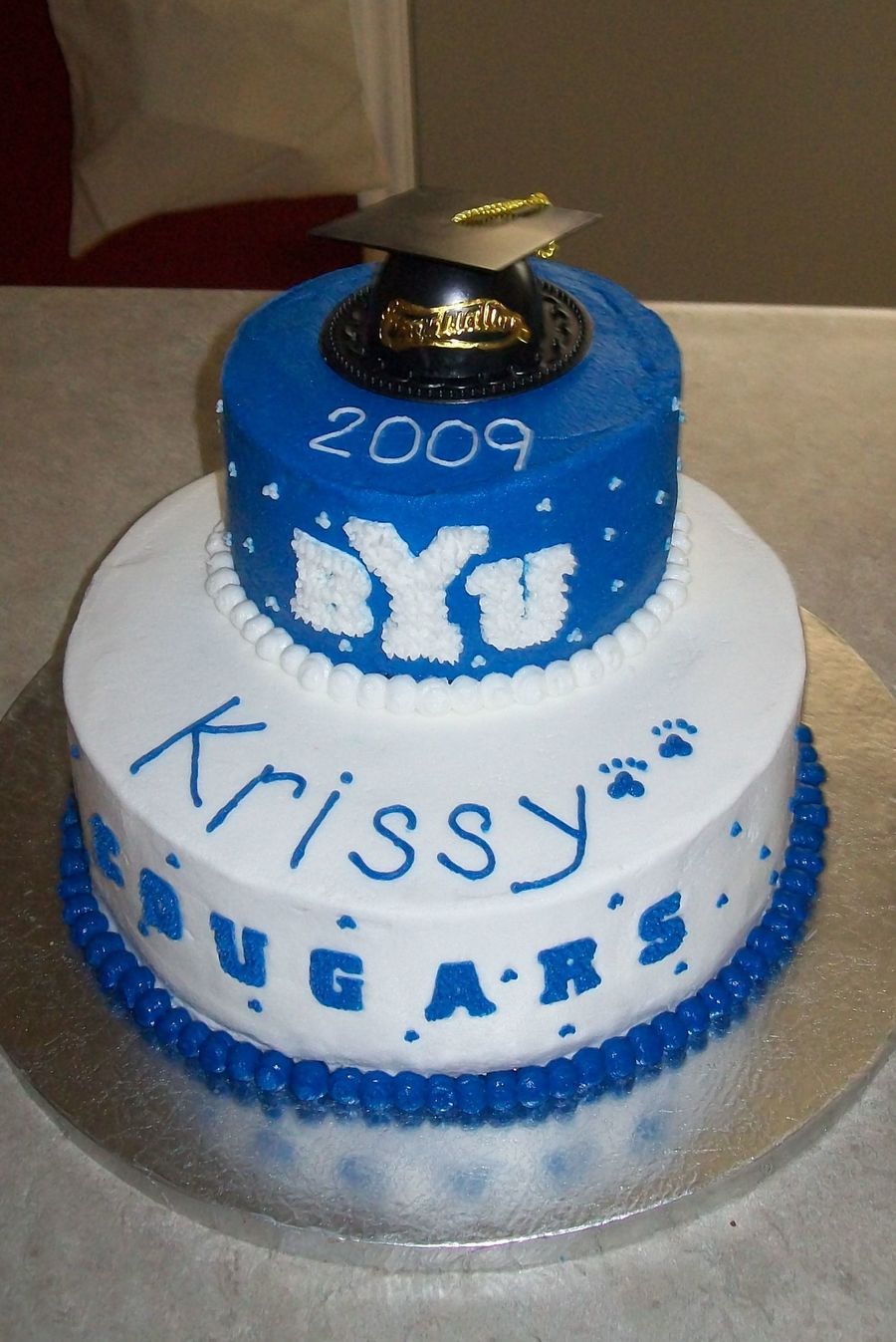 Byu Graduation Cake - CakeCentral.com