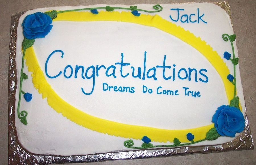 Congratulations Cake - CakeCentral.com