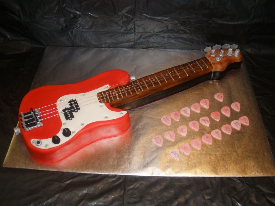 Bass Guitar Cake - CakeCentral.com