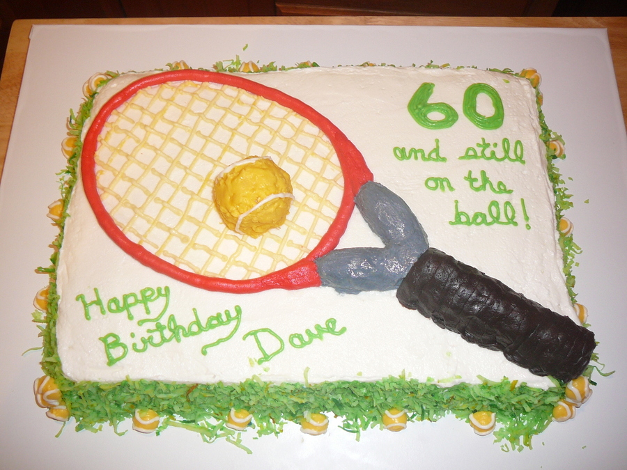 Tennis 60Th Birthday Cake - CakeCentral.com