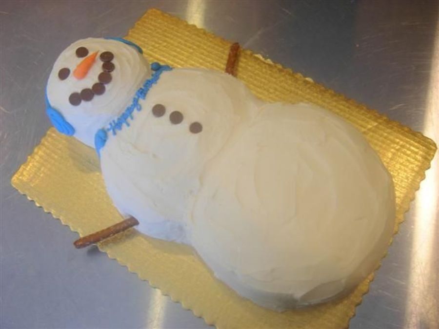 Snowman 1St Birthday - CakeCentral.com