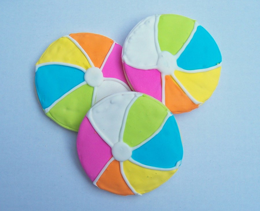 Beach Ball Cookies - CakeCentral.com