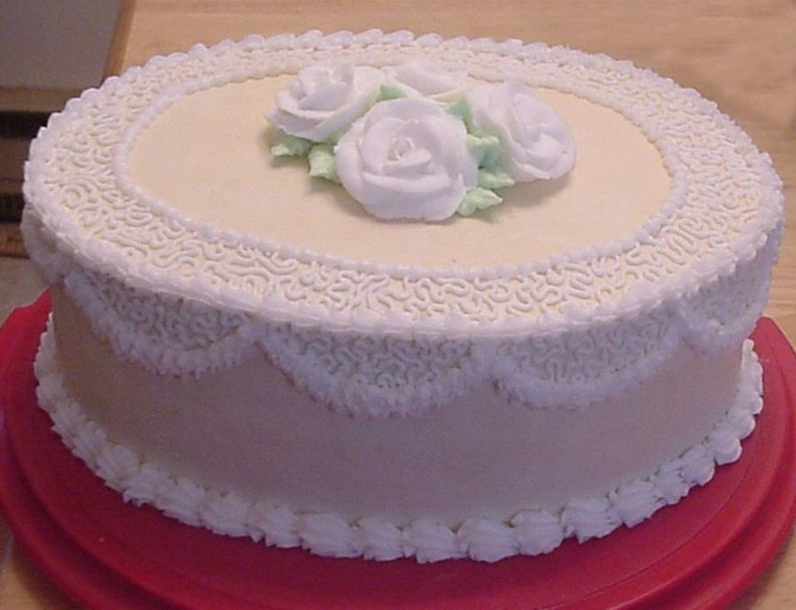 Small Wedding Cake - CakeCentral.com