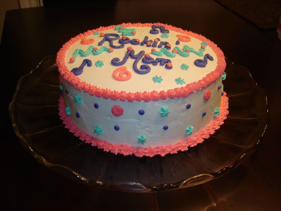 Rockin' Mom Cake - CakeCentral.com