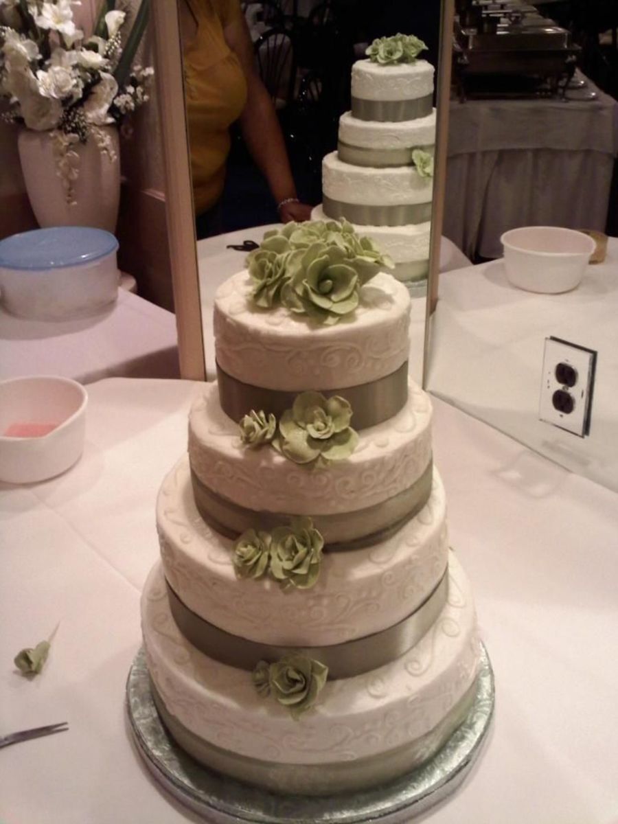 Round 4 Tier Wedding Cake - CakeCentral.com