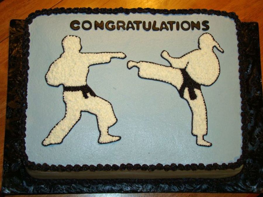 Karate Cake - CakeCentral.com