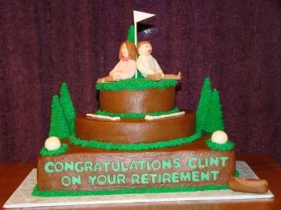 Golf Retirement Cake - CakeCentral.com