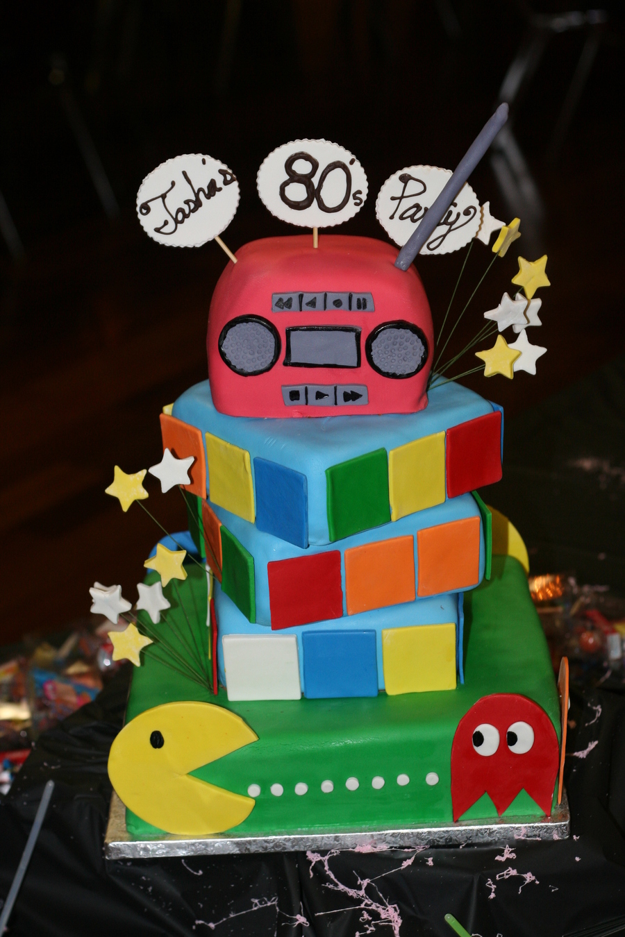 80's Theme Cake - CakeCentral.com