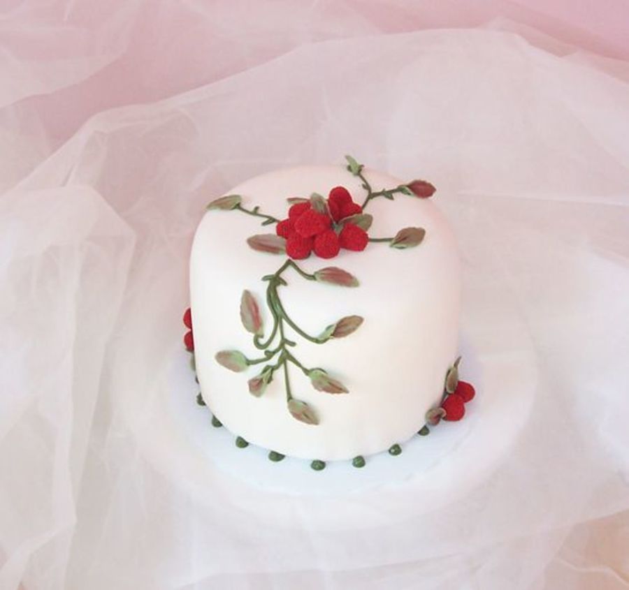 Raspberry Vine Cake - CakeCentral.com