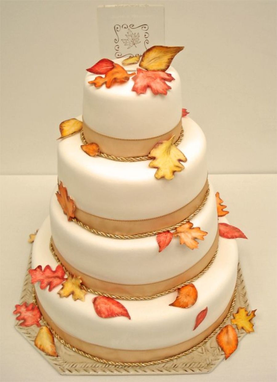 Autumn Leaves Cake - CakeCentral.com