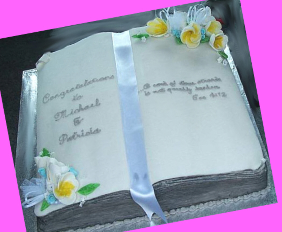 Bible Wedding Cake - CakeCentral.com