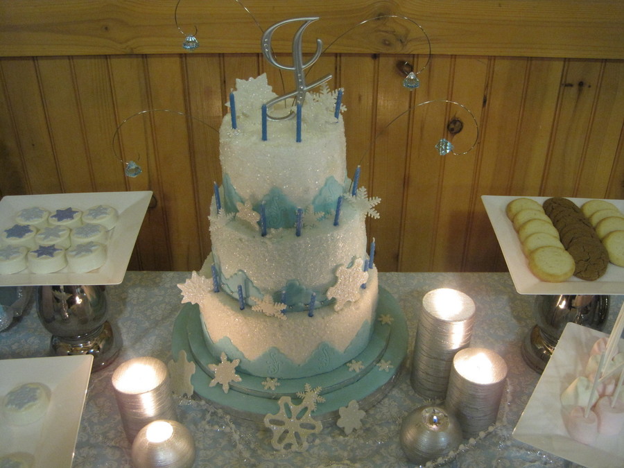 Snowflake Cake - CakeCentral.com