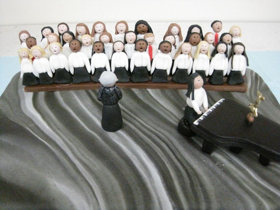 Chorus Party Cake - CakeCentral.com