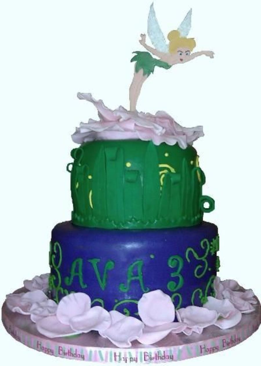 Tinkerbell Cake - CakeCentral.com