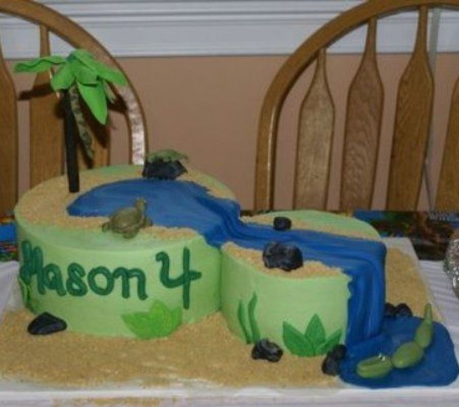 Reptile Birthday Cake - CakeCentral.com