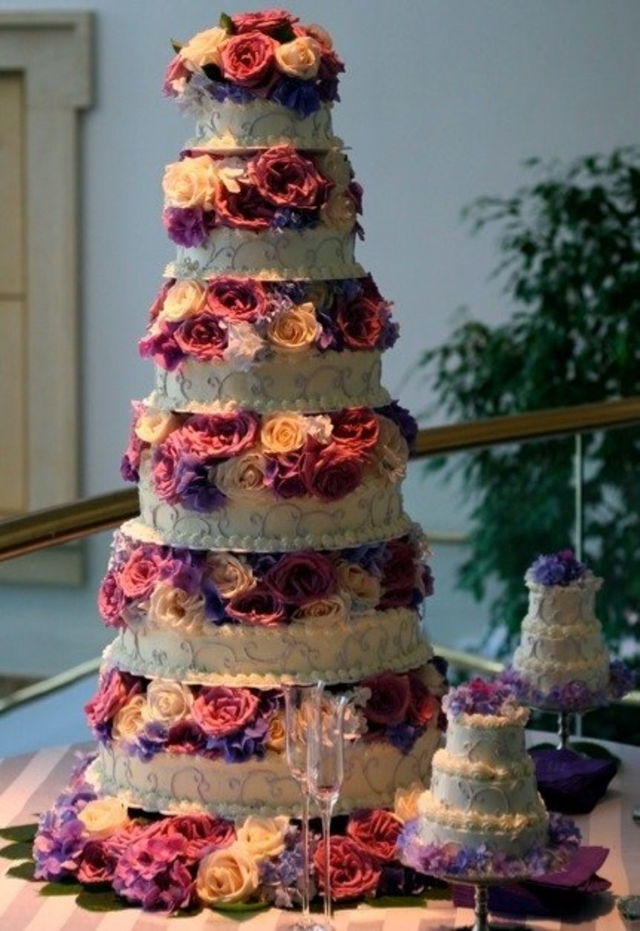 4.5 Foot Tall Cake - CakeCentral.com