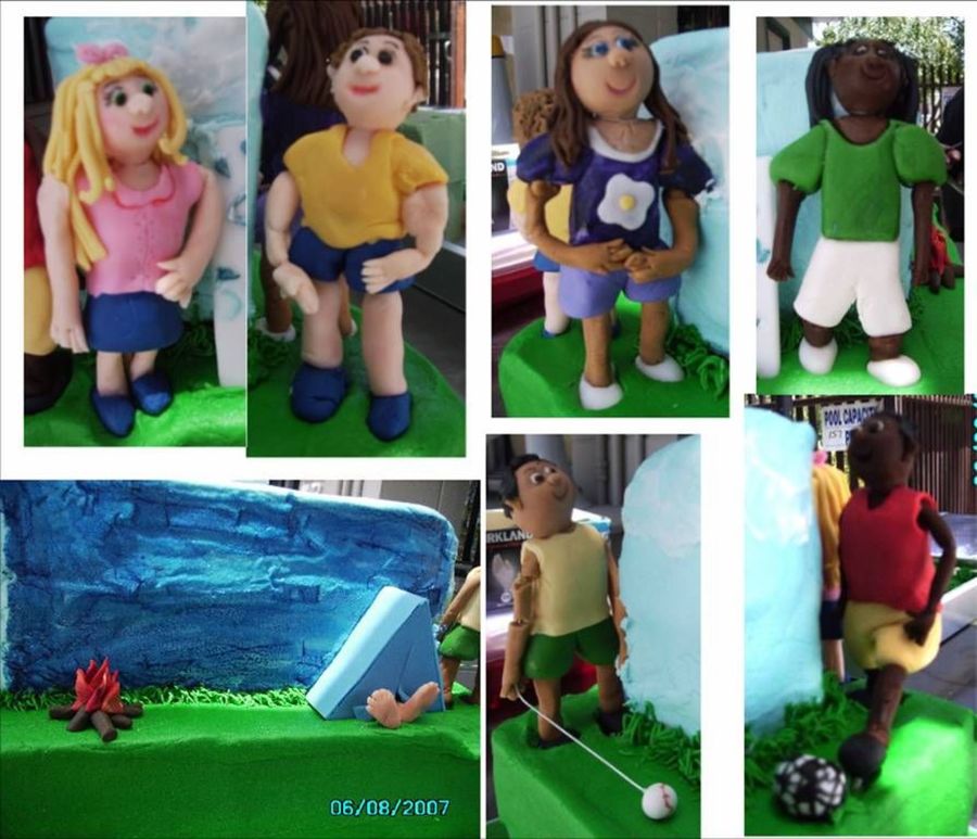 Splash Into Summer Party Cake - CakeCentral.com