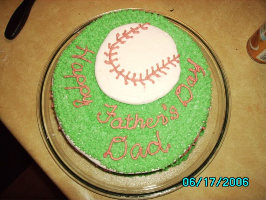 Father's Day Baseball Cake - CakeCentral.com