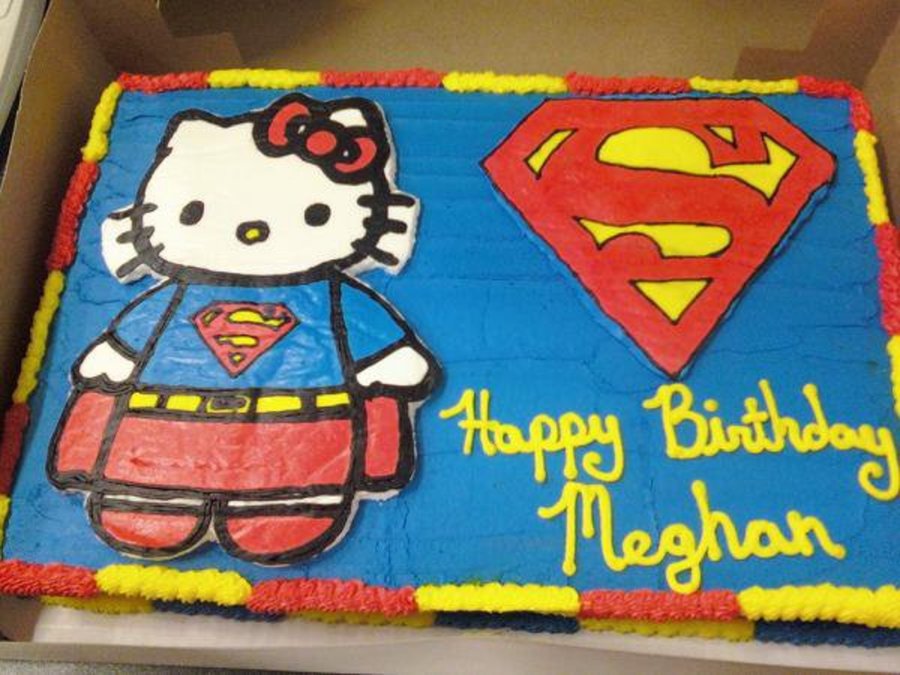 Hello Kitty Supergirl - CakeCentral.com