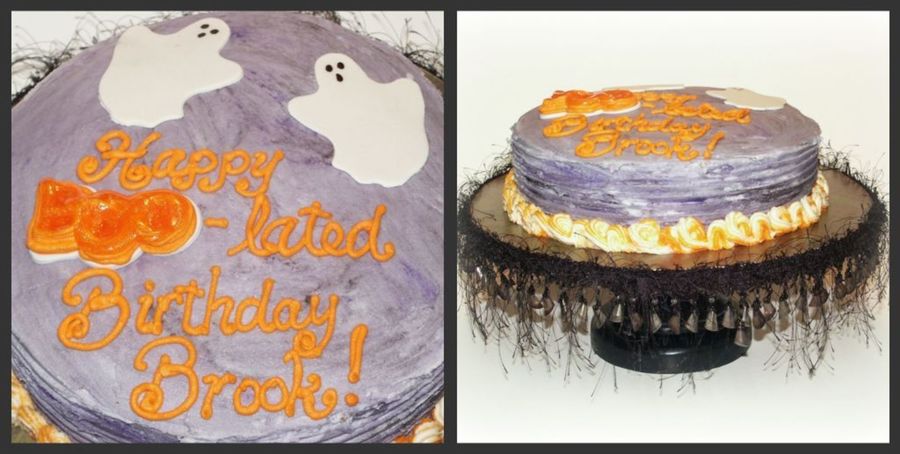 Ugly Boo-Lated Birthday Halloween Cake - CakeCentral.com