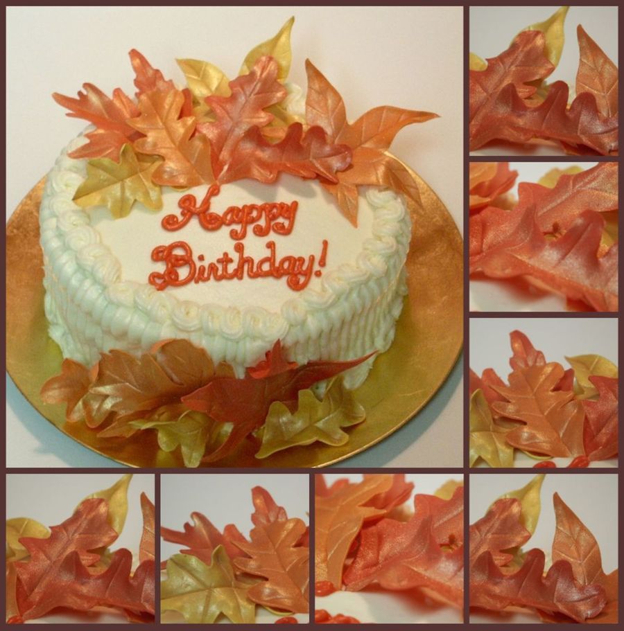Autumn Leaves Cake - CakeCentral.com