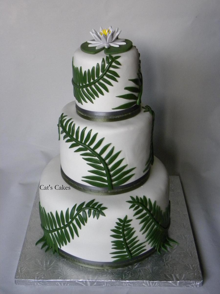 Fern Wedding Cake - CakeCentral.com