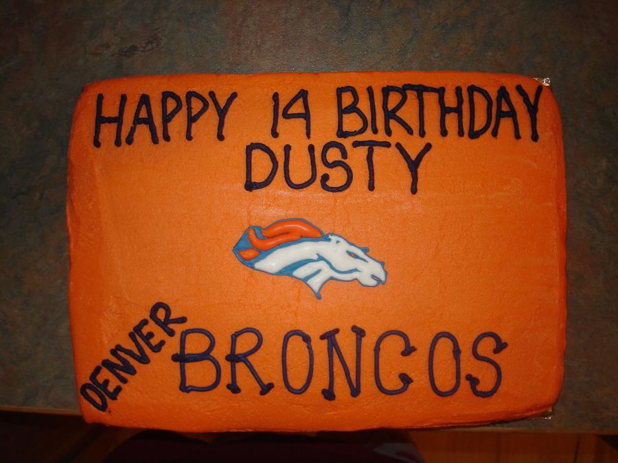 Bronco Birthday Cake - CakeCentral.com