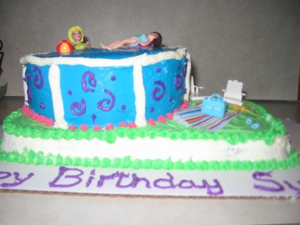 My Daughter's 8Th Birthday Pool Party Cake - CakeCentral.com