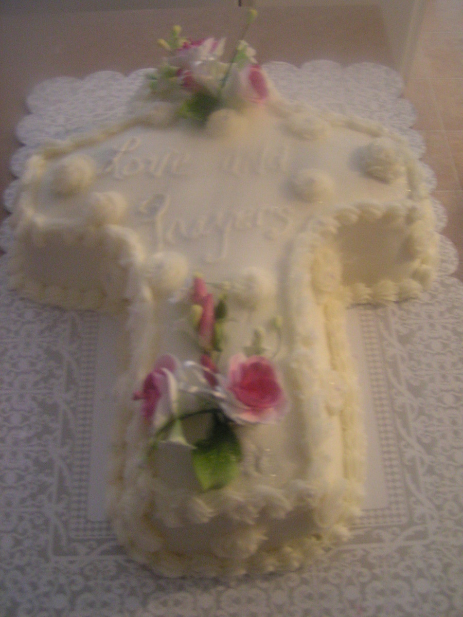 Cross Sympathy Cake - CakeCentral.com