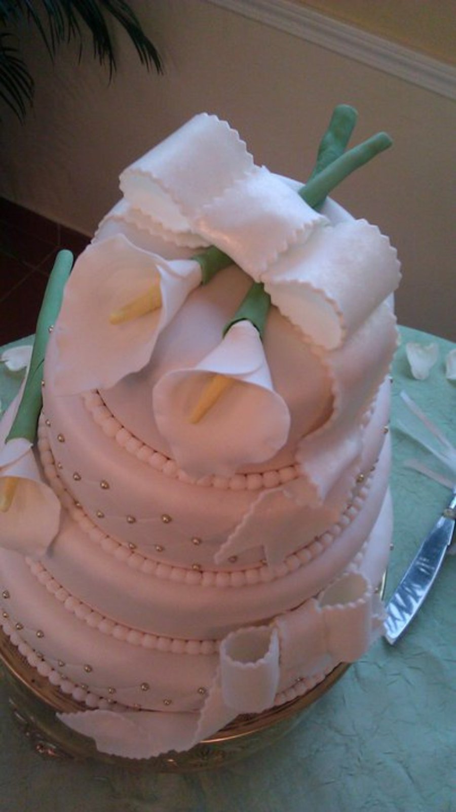 My Second Wedding Cake - CakeCentral.com