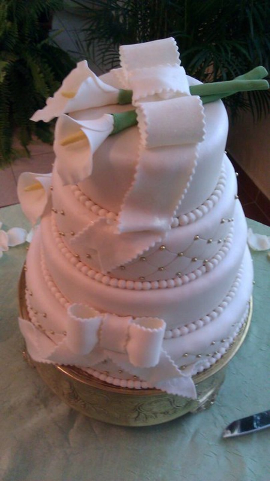 My Second Wedding Cake - CakeCentral.com