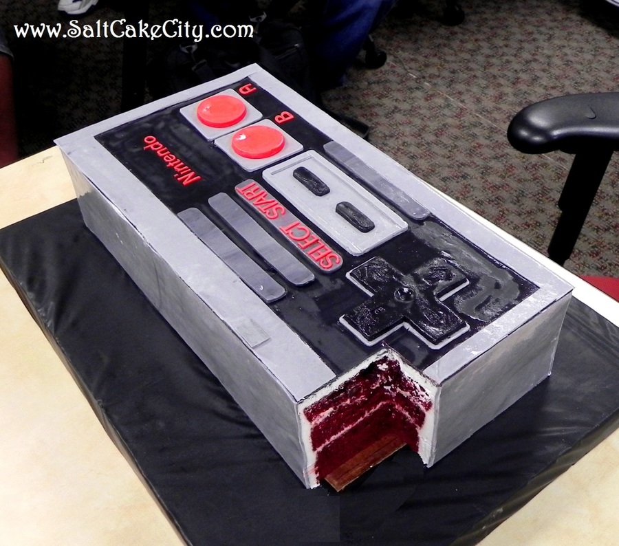 Old School Nintendo Controller Cake - CakeCentral.com