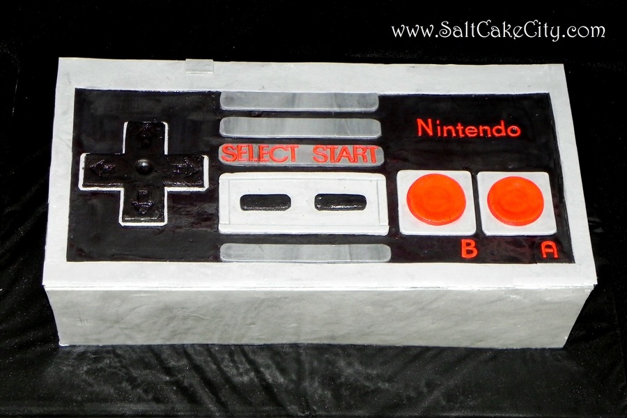 Old School Nintendo Controller Cake - CakeCentral.com