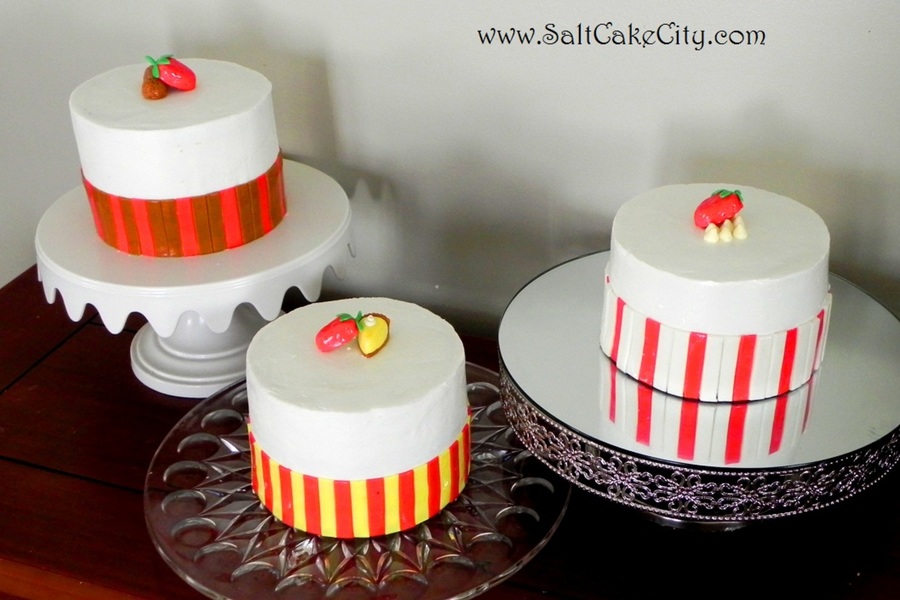Cake Tasting Trio Of Strawberry - CakeCentral.com