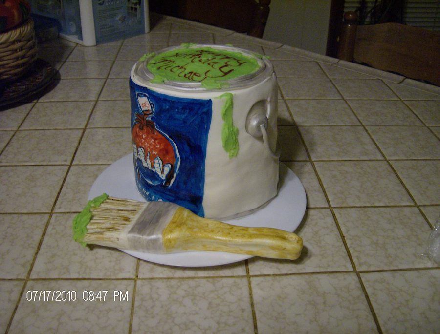 Paint Can - CakeCentral.com