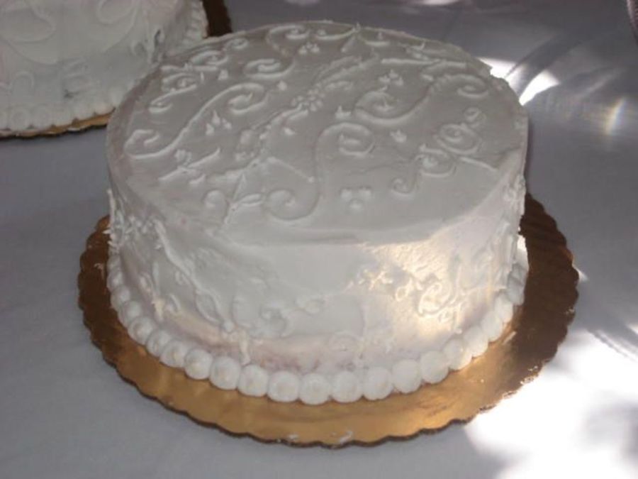 Scrolls Wedding Cake - CakeCentral.com