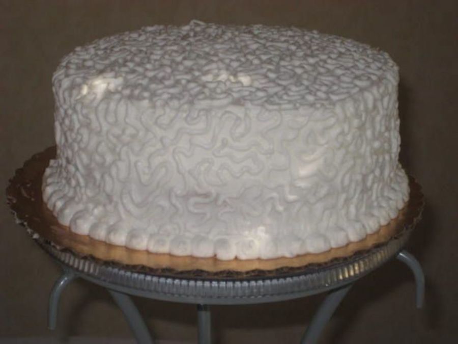 Cornelli Lace Wedding Cake - CakeCentral.com