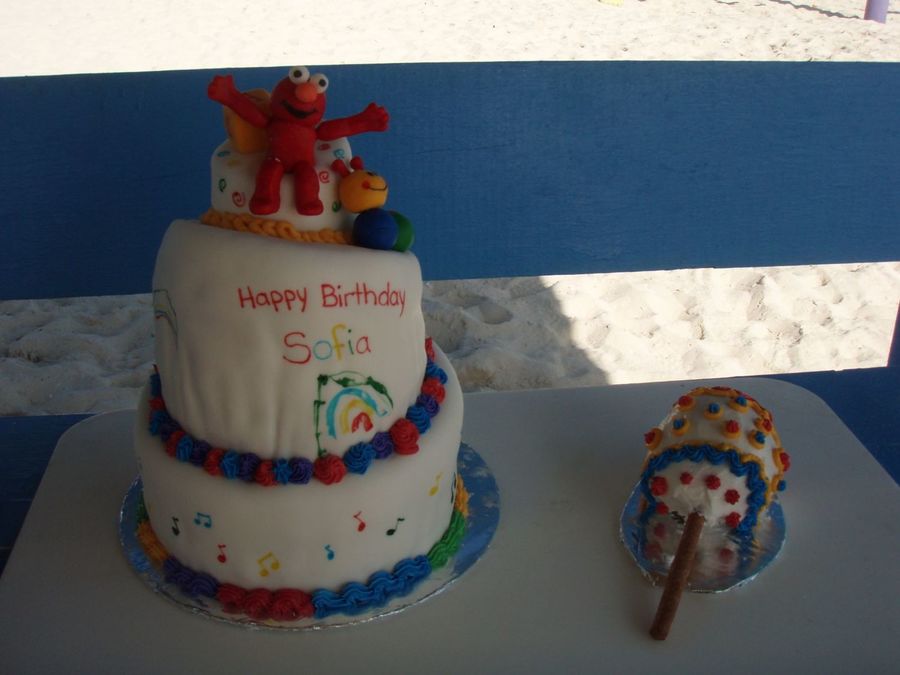 Elmo Meets Baby Einstein-Front - CakeCentral.com