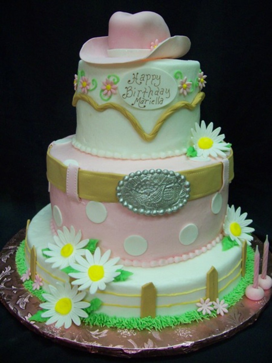 Girly Western Cake - CakeCentral.com