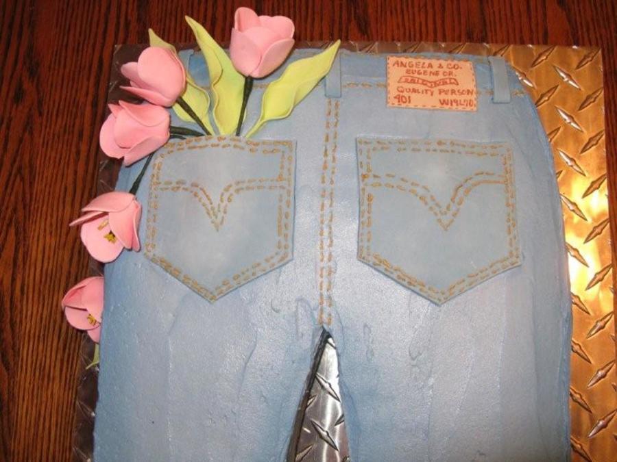 Blue Jean Birthday Cake - CakeCentral.com